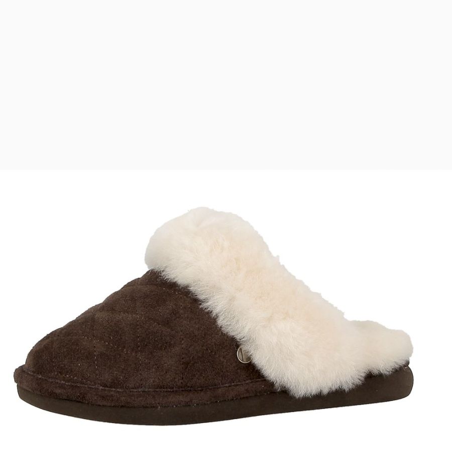 Bruna tofflor i skinn från Axelda (3525Q)