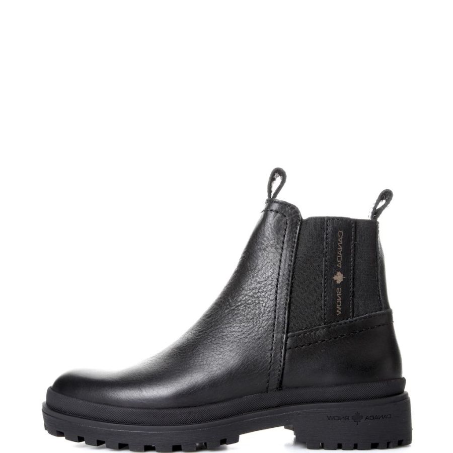 Svarta damskor i skinn från Canada Snow (1075451)