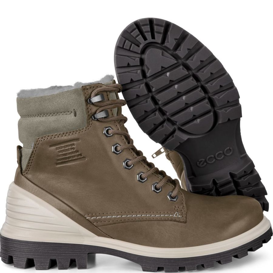 Grå/Silvera kängor i skinn från ECCO (46032354989)