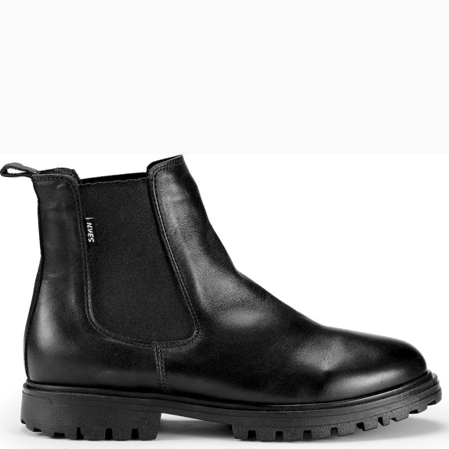 Svarta damskor i skinn från Ilves (75913)